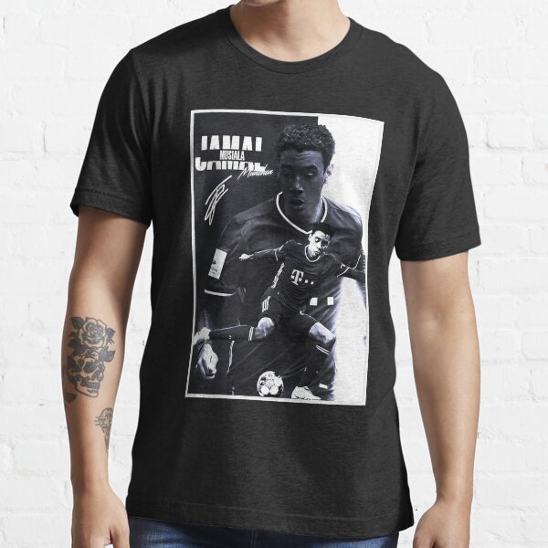 "Jamal Musiala Black and White with Signature" T-shirt for Sale by ...
