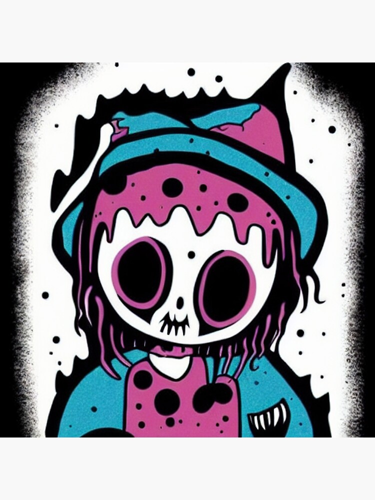 "Cute pink horror creature" Poster for Sale by InfiniteAxolotl | Redbubble