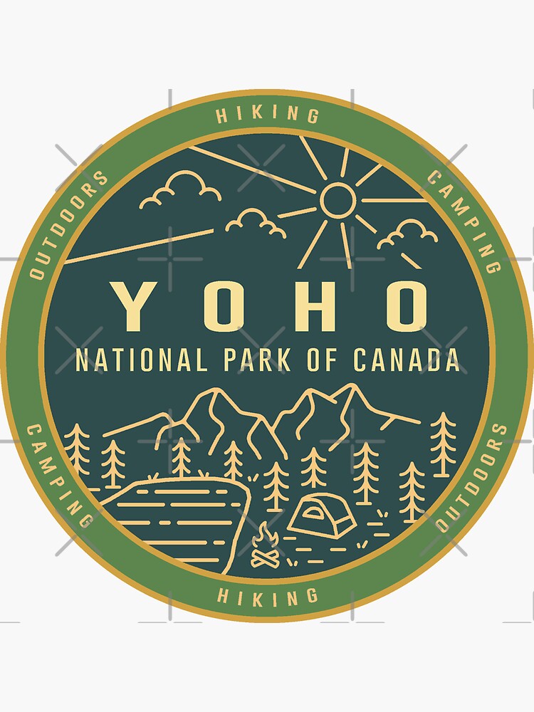 "Yoho National Park Sketch Logo" Sticker for Sale by VanyaKar | Redbubble