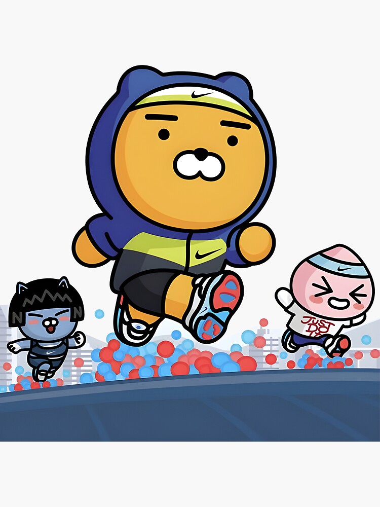 "Kakao Friends" Sticker for Sale by ArtiolaAsani | Redbubble