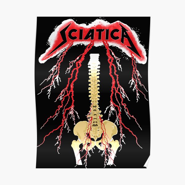 "Hard Rock Sciatica Classic T-Shirt" Poster for Sale by JacobPogore ...