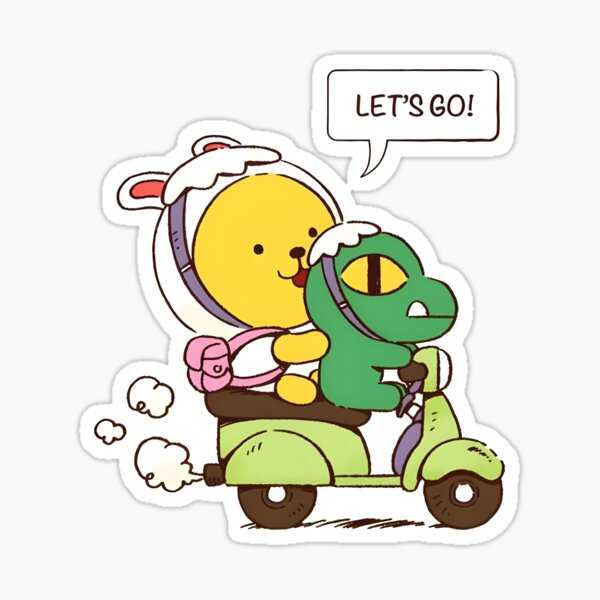 "Let's go" Sticker for Sale by MarvinAllerdi | Redbubble