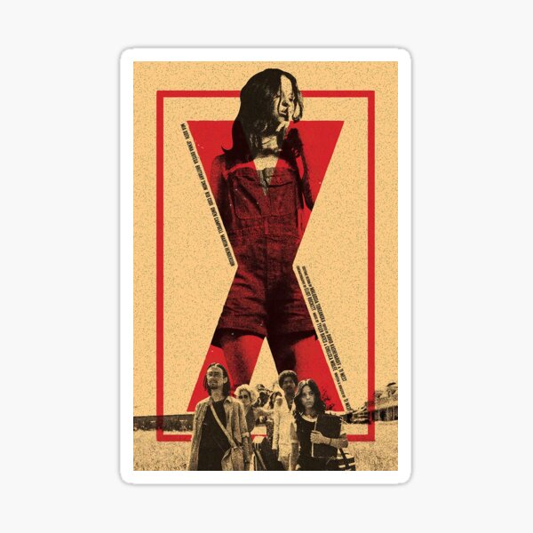 "X Movie, Pearl Movie red" Sticker for Sale by LadariusWaters | Redbubble