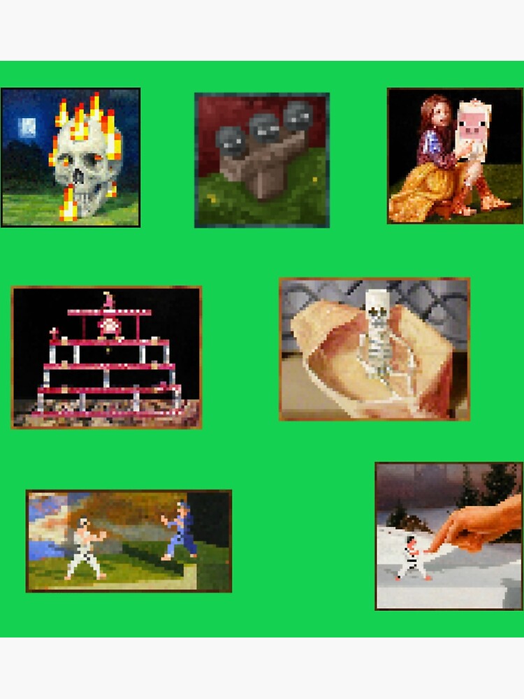 Minecraft Paintings (Large) Sheet Premium Matte Vertical Poster sold by ...