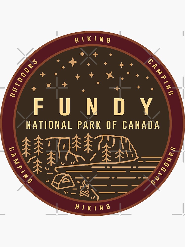 "Fundy National Park Sketch Logo" Sticker for Sale by VanyaKar | Redbubble