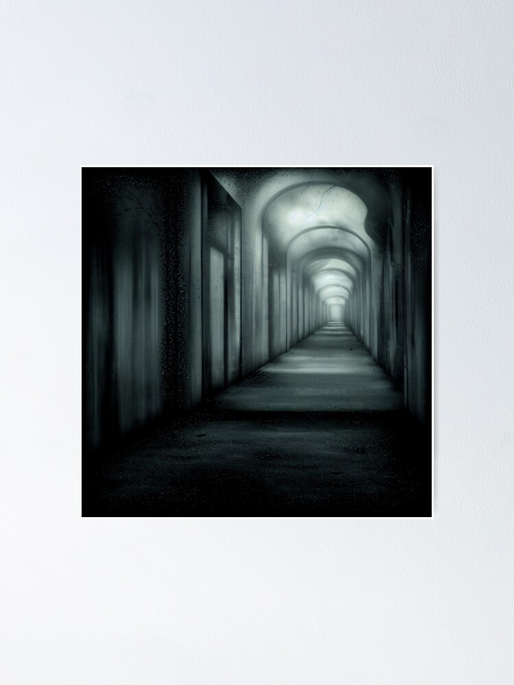 "Horror liminal space spooky hallway" Poster for Sale by ...