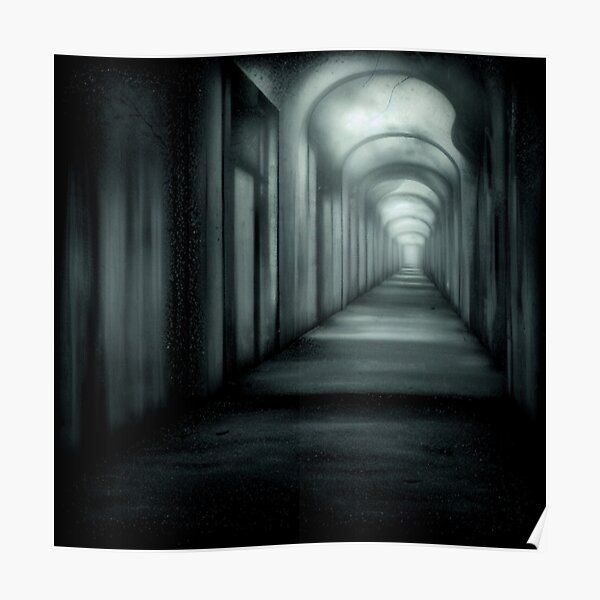 "Horror liminal space spooky hallway" Poster for Sale by ...