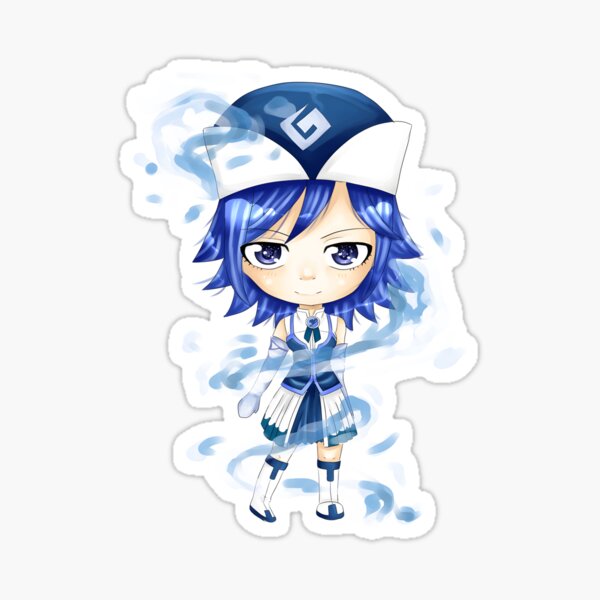 "" Juvia Fairy Tail Chibi"" Sticker for Sale by EckhardtRupp | Redbubble