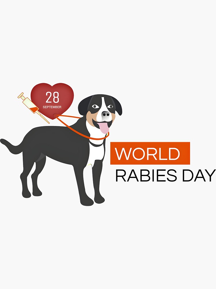 "Pin on World Rabies Day 28 September" Sticker for Sale by ...