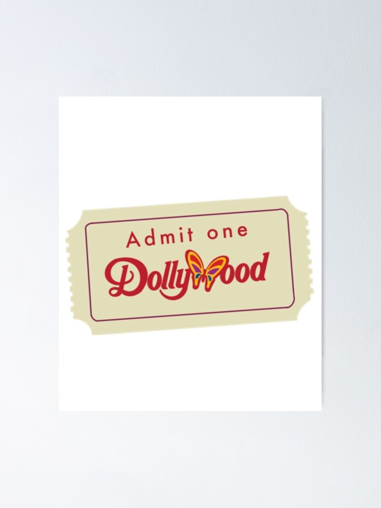 "Dollywood ticket" Poster for Sale by Thinkbeast | Redbubble