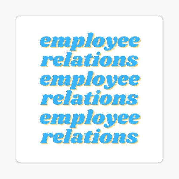 "HR Employee Relations" Sticker for Sale by chelsfred | Redbubble