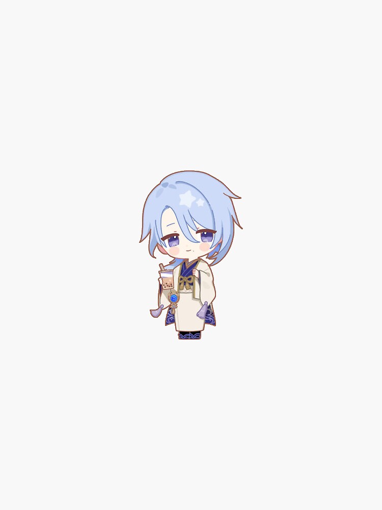 "genshin x sweets paradise sticker ayato inazuma ver." Sticker for Sale ...