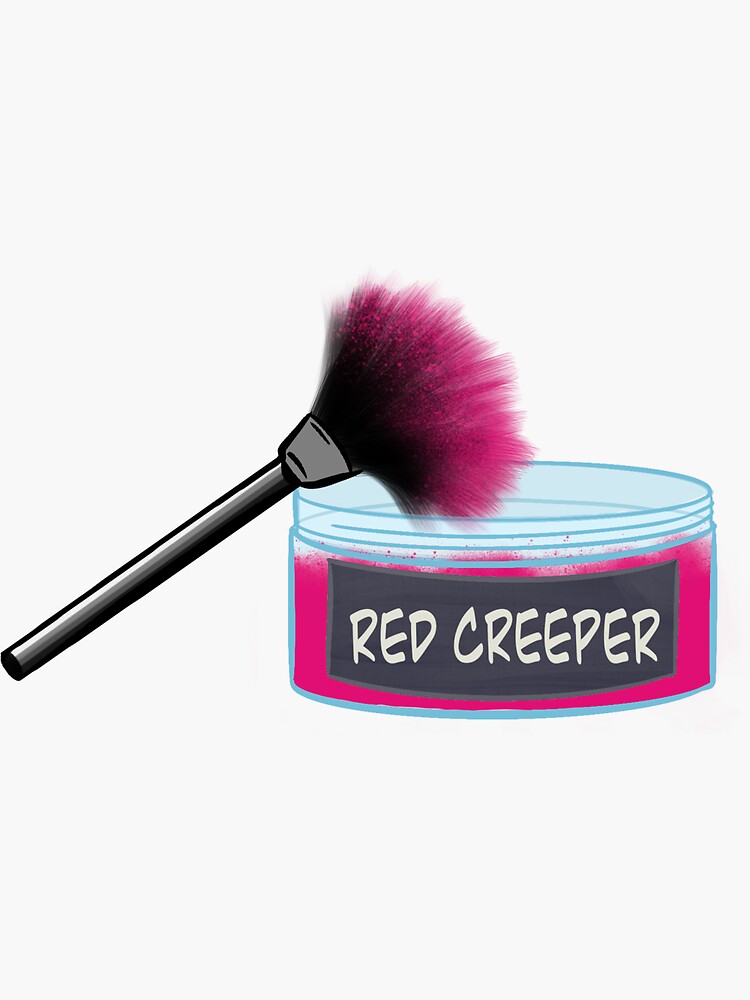 "Red Creeper FingerPrint Powder Sticker" Sticker for Sale by ...
