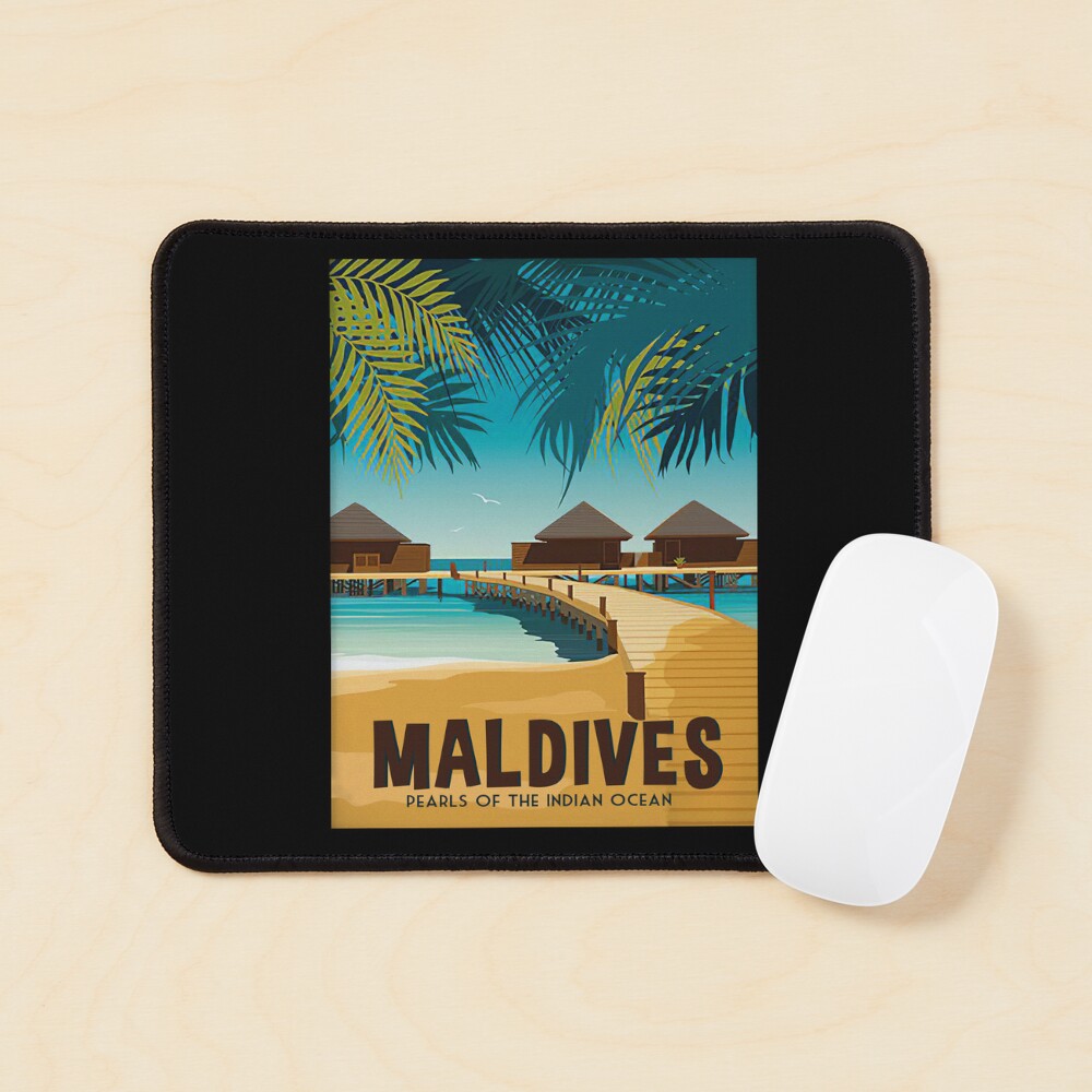 "Vintage Retro Style Maldives Travel" Sticker for Sale by battkozeller2 ...