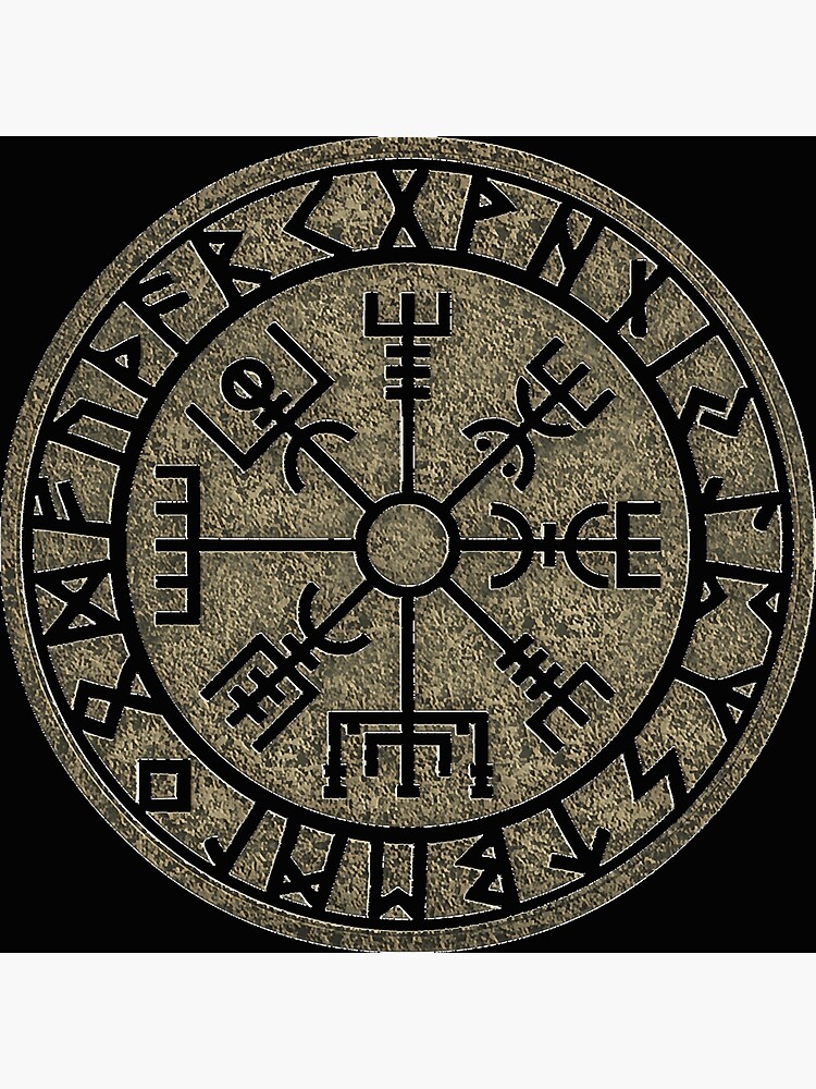 "Vegvisir, viking compass, Norse, symbol, protection, nordic, vikings ...