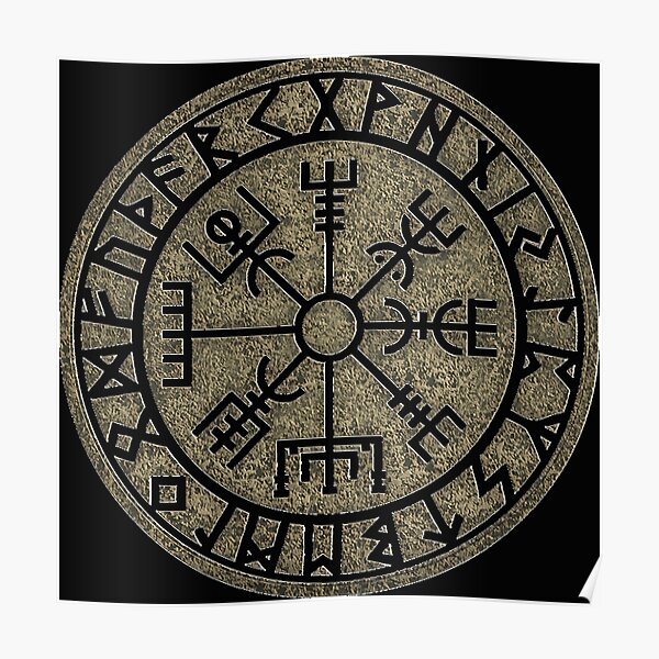 "Vegvisir, viking compass, Norse, symbol, protection, nordic, vikings ...