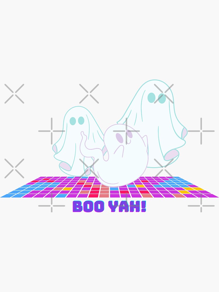 "Boo Yah! Ghost Dance Battle" Sticker for Sale by OlliOverIt | Redbubble
