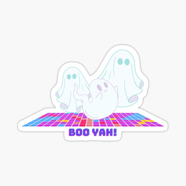 "Boo Yah! Ghost Dance Battle" Sticker for Sale by OlliOverIt | Redbubble