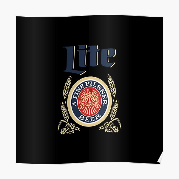 "miller lite classic beer" Poster for Sale by jennyearlene | Redbubble