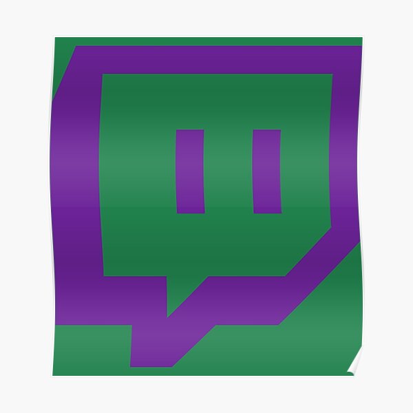 "twitch logo" Poster for Sale by GeovaGoodwin | Redbubble