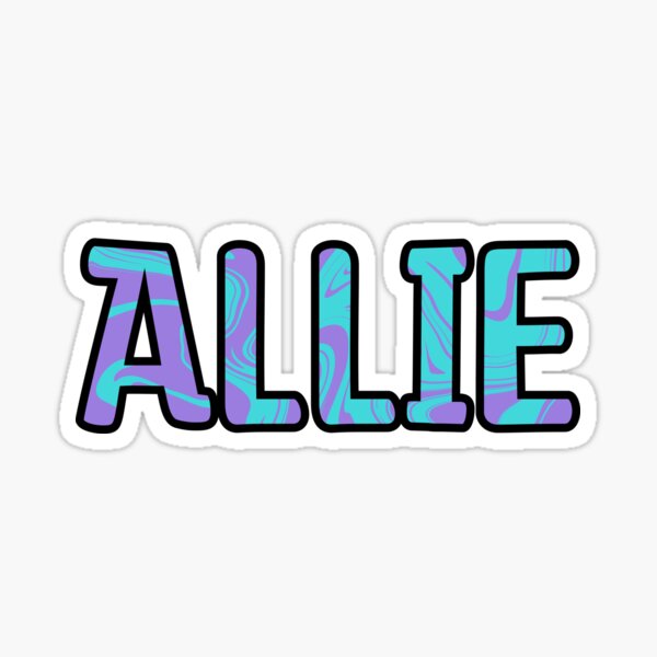 "Allie" Sticker for Sale by Alexandra-dubas | Redbubble