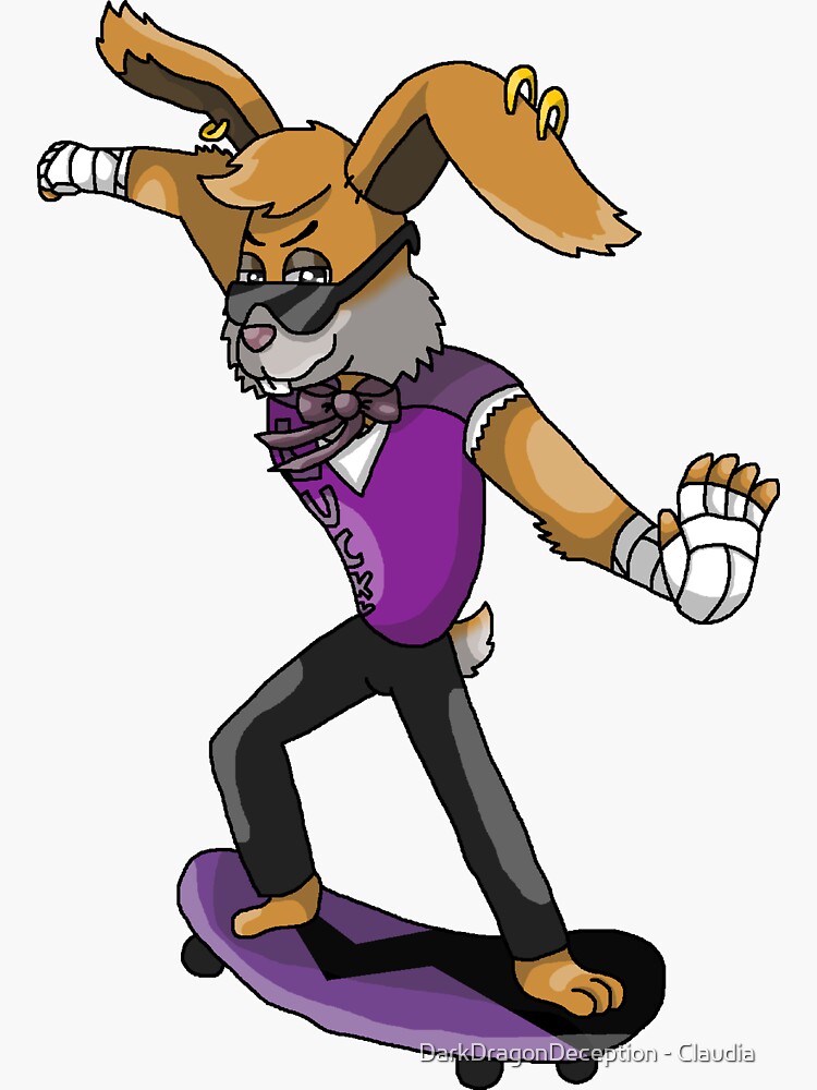 "Lucky The Rabbit AU Design (Dark Deception)" Sticker for Sale by ...