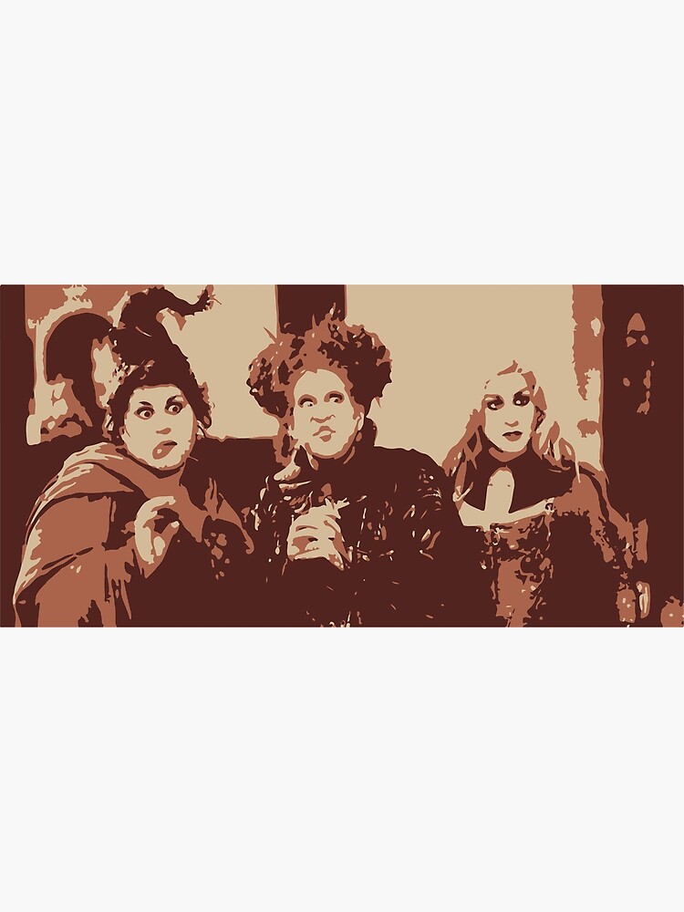 "The Sanderson Sisters Hocus Pocus Retro 90s Digital Art Fall Colours ...