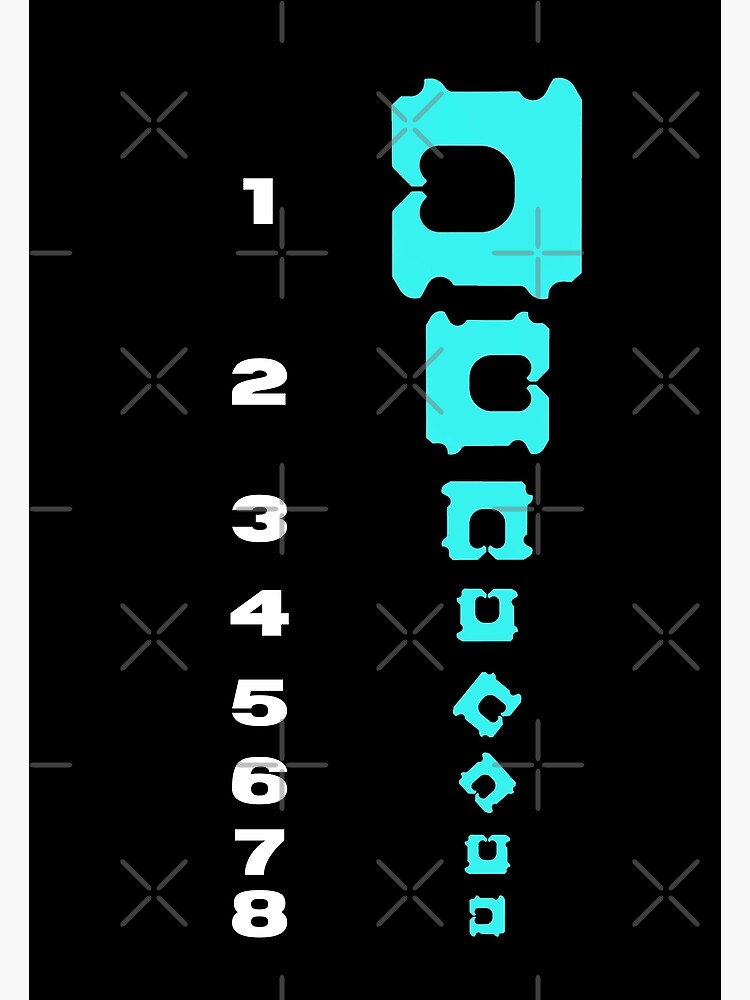 "Funny Landolt's Broken Ring Eye Chart | Optometrist Gifts | Eye Test ...