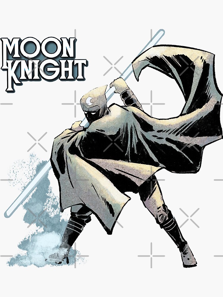 "Day Gift for Funny Character Moon Knight" Sticker for Sale by ...