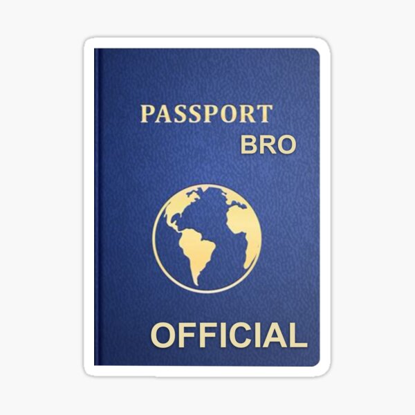 "Official Passport Bro " Sticker for Sale by JamaicanJack | Redbubble