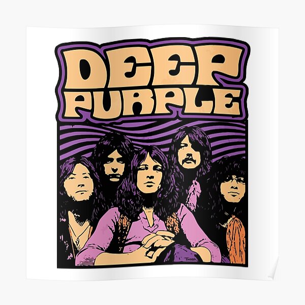 "deep purple logo music" Poster for Sale by ajeglakima | Redbubble