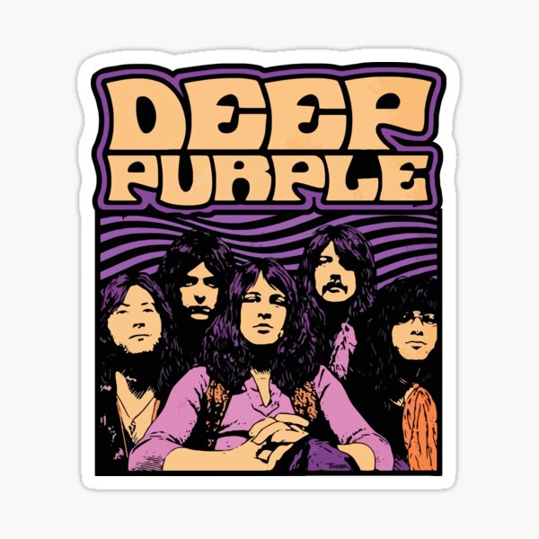 "deep purple logo music" Sticker for Sale by ajeglakima | Redbubble