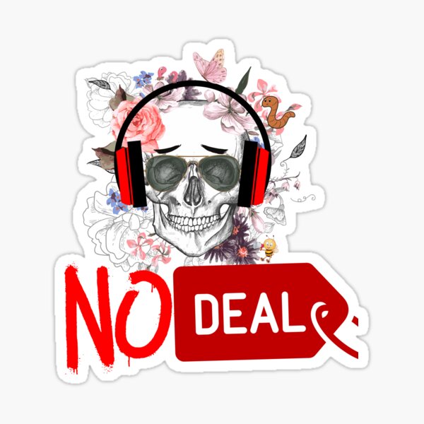 "gen z skull no deal" Sticker for Sale by twitchytab | Redbubble