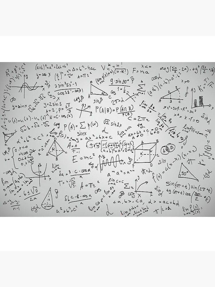 Map Of Mathematics Classic Collections Premium Matte Vertical Poster