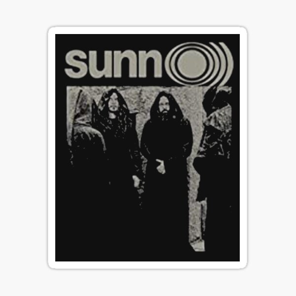 "Sunn O)))" Sticker for Sale by gzshop20 | Redbubble