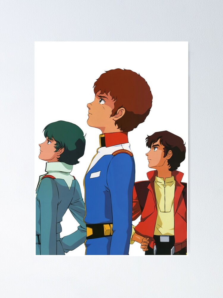 "Amuro Ray Mobile Suit Gundam Present" Poster for Sale by Spacefoxart ...