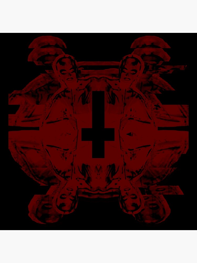 "inverted cross in latex monochrome" Poster for Sale by weirdove ...