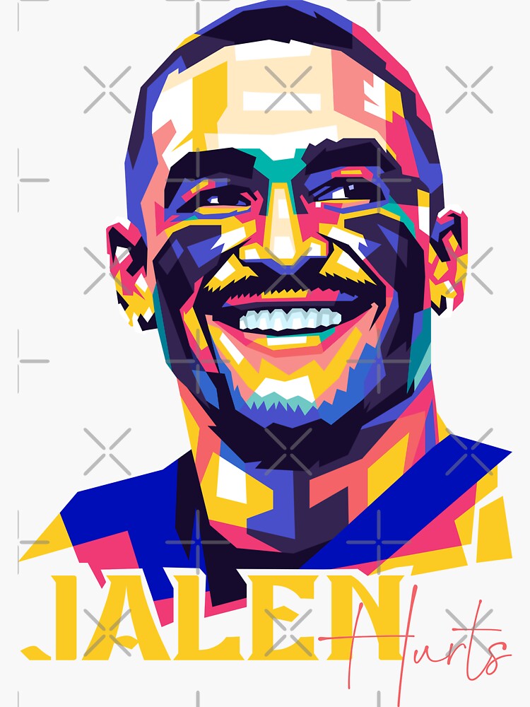 "Jalen Hurts wpap Pop art" Sticker for Sale by Malang023 | Redbubble