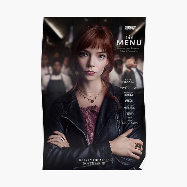 "The Menu Comedy Horror Movie" Poster for Sale by hores-Emma | Redbubble
