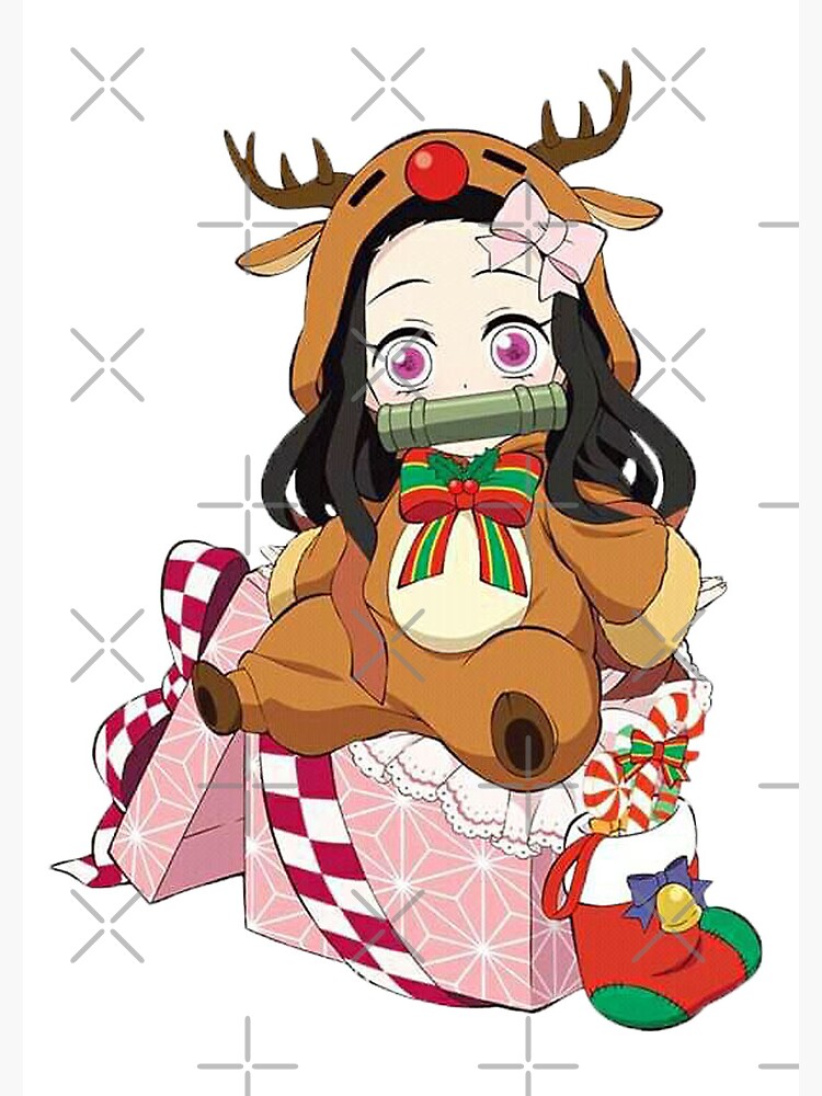 "Merry Christmas From Nezuko Kamado Demon Slayer , Demon Slayer Nezuko Kamado" Spiral Notebook ...
