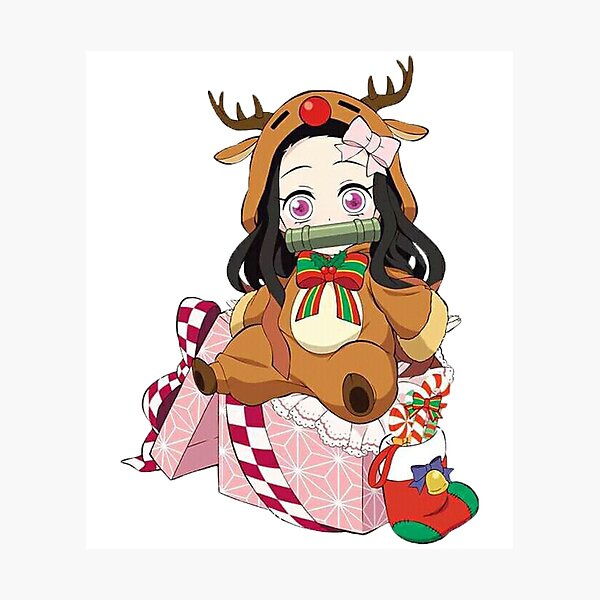 "Merry Christmas From Nezuko Kamado Demon Slayer , Demon Slayer Nezuko ...