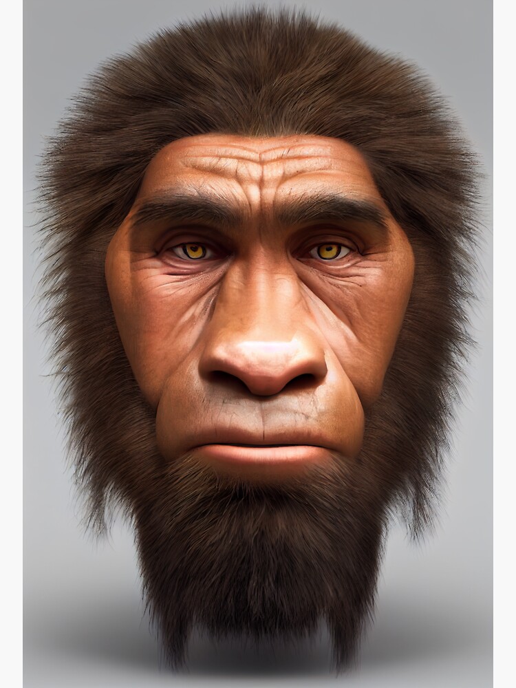 "Neanderthal man head" Sticker for Sale by zalmoxis82 | Redbubble