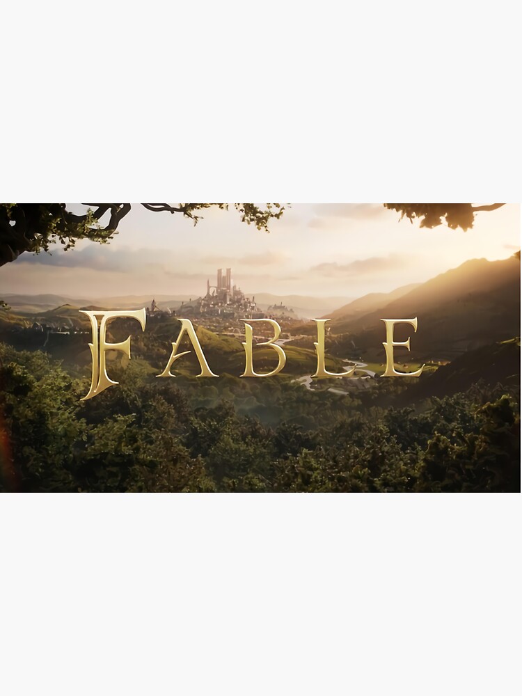 "Fable Wallpaper " Sticker for Sale by daswarfujX | Redbubble