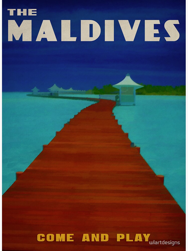 "Maldives Tropical Paradise" Sticker for Sale by wlartdesigns | Redbubble