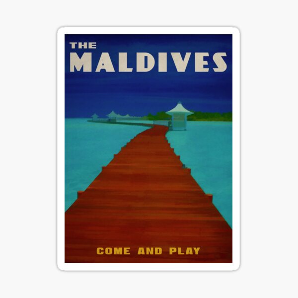 "Maldives Tropical Paradise" Sticker for Sale by wlartdesigns | Redbubble