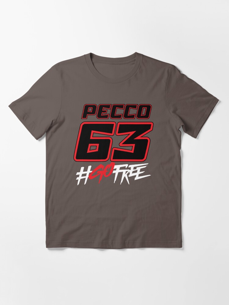 "Pecco Bagnaia Number 63 GoFree" T-shirt for Sale by EazyTeezy ...