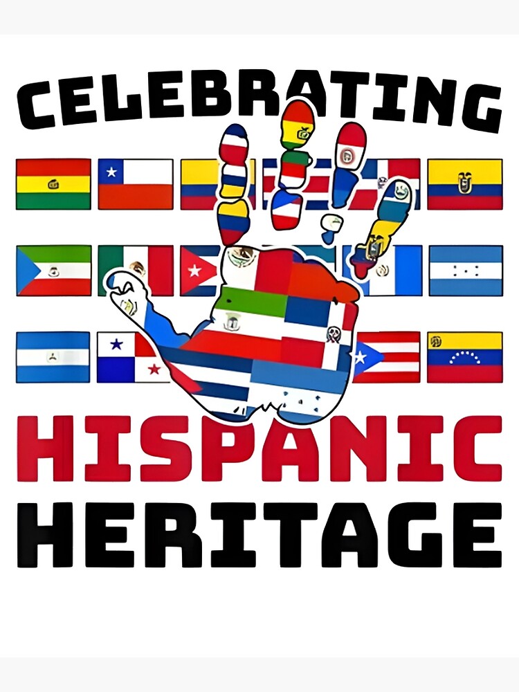 Lámina artística «Celebrando el Mes de la Herencia Hispana Todas las ...