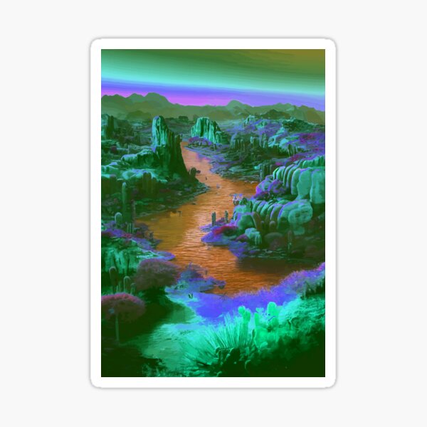 "Lush Green Mountains" Sticker for Sale by PatternTrends | Redbubble