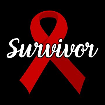 "Stroke Survivor Red Ribbon - Stroke Awareness" Sticker for Sale by ...