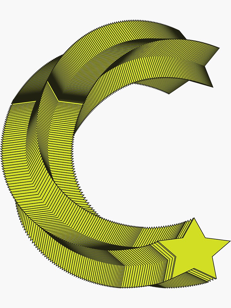 " The Letter C star pattern" Sticker for Sale by Tharaka26 | Redbubble